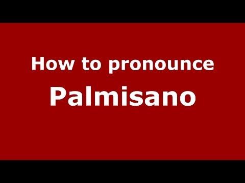 How to pronounce Palmisano (Italian/Italy) - PronounceNames.com