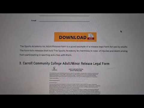 General Release of Liability Form