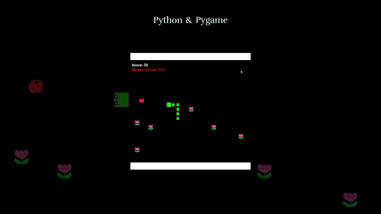 【ChatGPT】 I tried Game Development with AI👾 Pygame Snake Game |ヘビゲーム作ってみた　#pygame #python #chatgpt