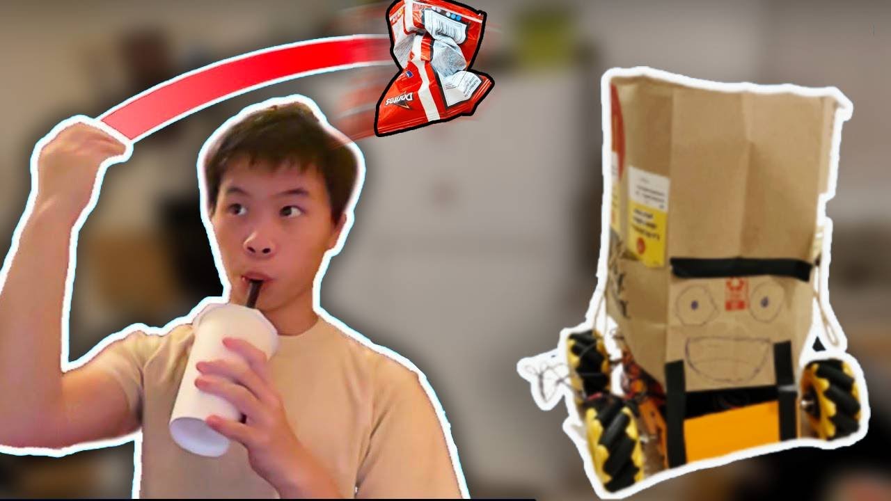 AUTOMATIC Moving Robot Trash Can (YOU CAN'T MISS)