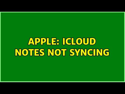 Apple: iCloud Notes not syncing (2 Solutions!!)