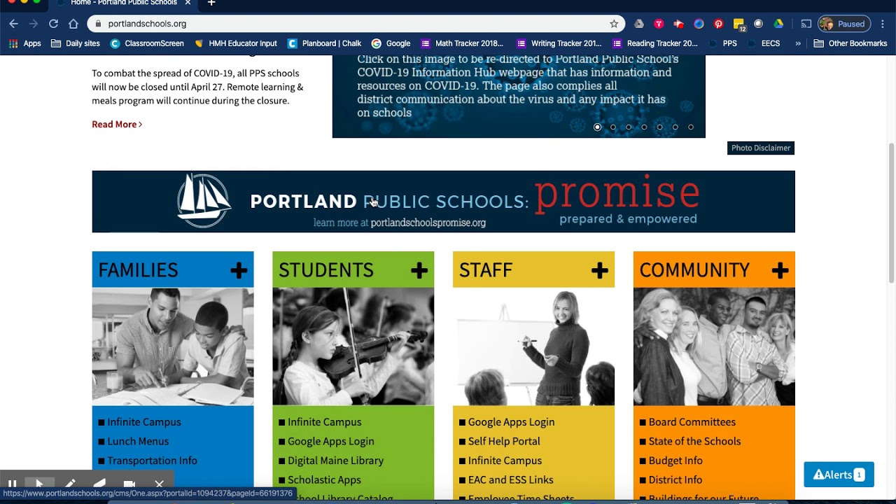Student login to Google apps for PPS