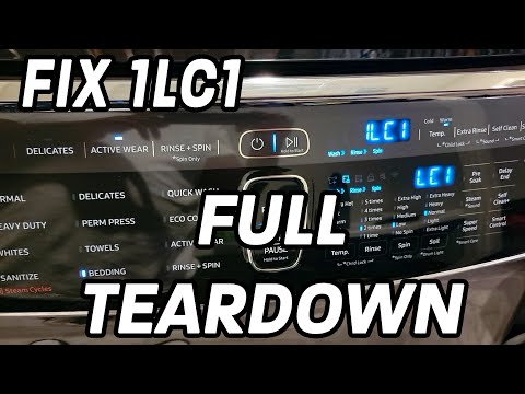 Samsung Flexwash 1LC1 / LC1 fix. Teardown and open locked door procedure.