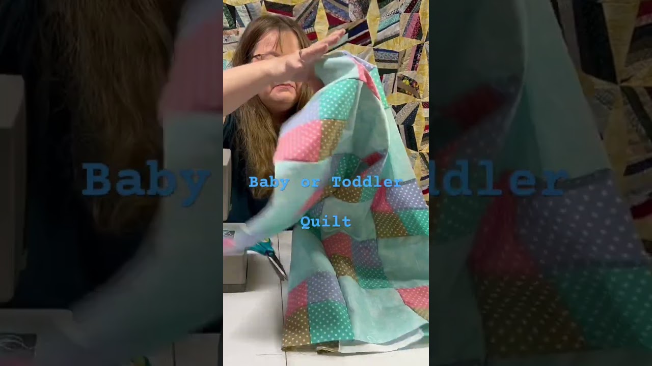 Toddler or Baby Quilt #sew #beginnersewing #seweasy #quilting #sewcreative #sewing #shorts