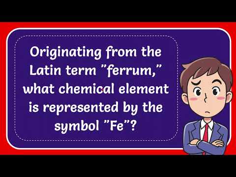Originating from the Latin term "ferrum," what chemical element is represented by the symbol "Fe"?