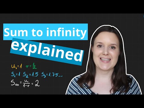 Sum to infinity of a geometric sequence - explanation