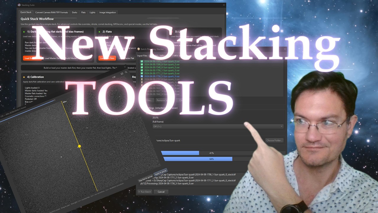 Interactive Flat Strength Optimization, Auto Pipeline Stacking, & Batch Planetary Stacking!