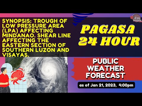 BAGYO/LPA | Public Weather Forecast |Jan 21, 2023, 4pm | Pagasa Weather ...