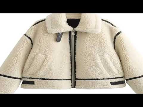 2024 RARF Autumn New Women's European and American Style Artificial Fur Effect Motorcycle Jacket Coa