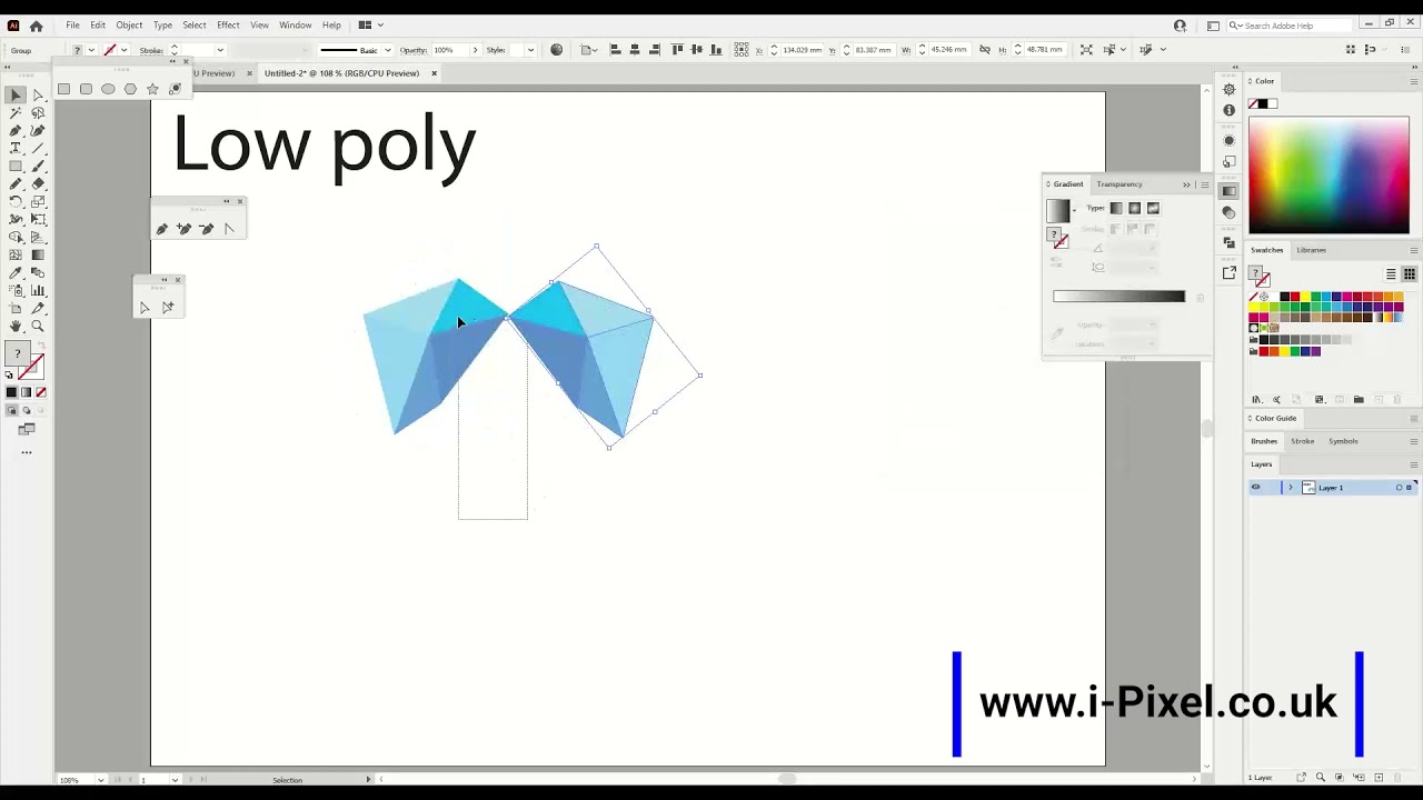 How To Do Low Poly Background  In Adobe Illustrator