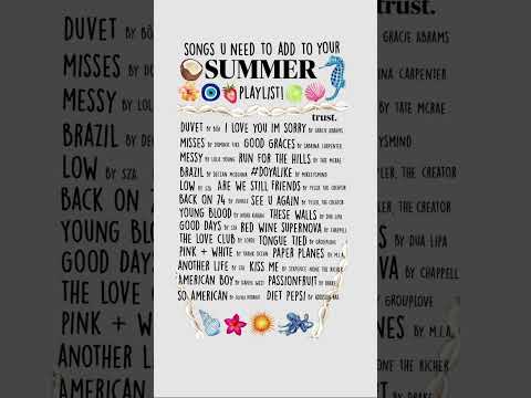 Summer songs! #love #music #newmusic #entertainment