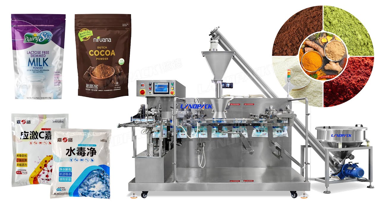 Automatic Powder Horizontal Premade Pouch Doypack Packing Machine
