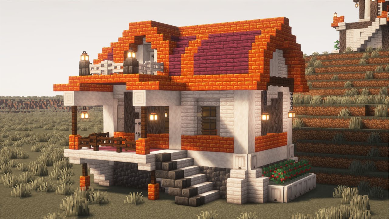 How to build Small Pale Oak House - Minecraft Tutorial - Minecraft Builders