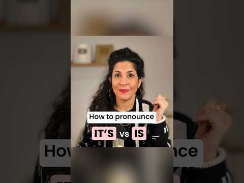 How to pronounce it's vs is