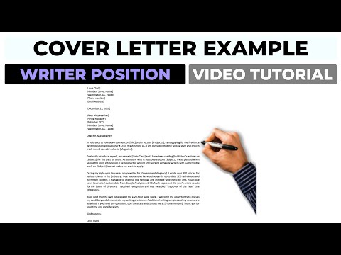 Cover Letter Example For Freelance Writer Position