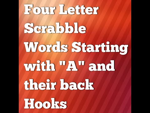 4 Letter Words Starting with A With Back Hooks