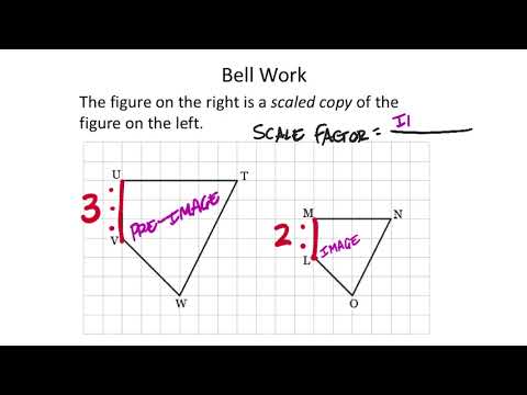 Finding the Scale Factor of 2 Similar Figures