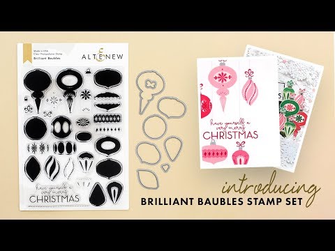 Altenew Stamps Intro - Brilliant Baubles Stamp Set