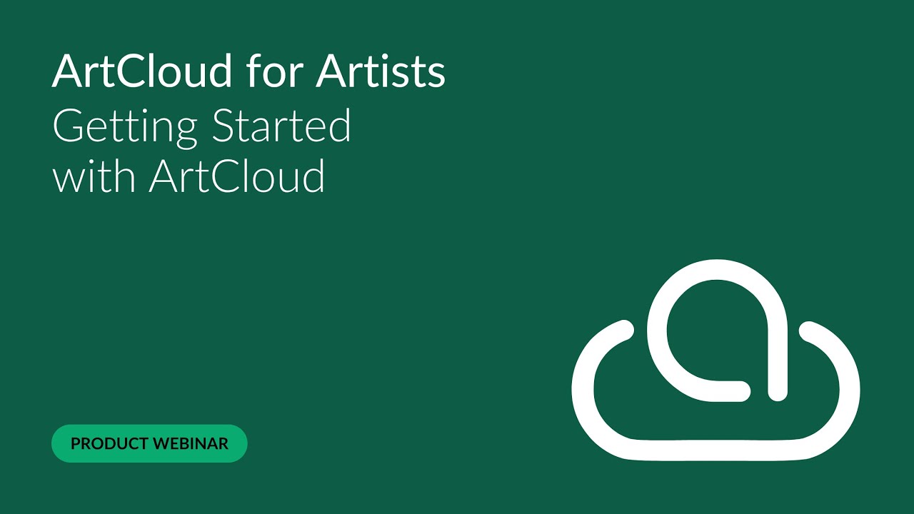 Getting Started in ArtCloud | Training Webinar for Artists