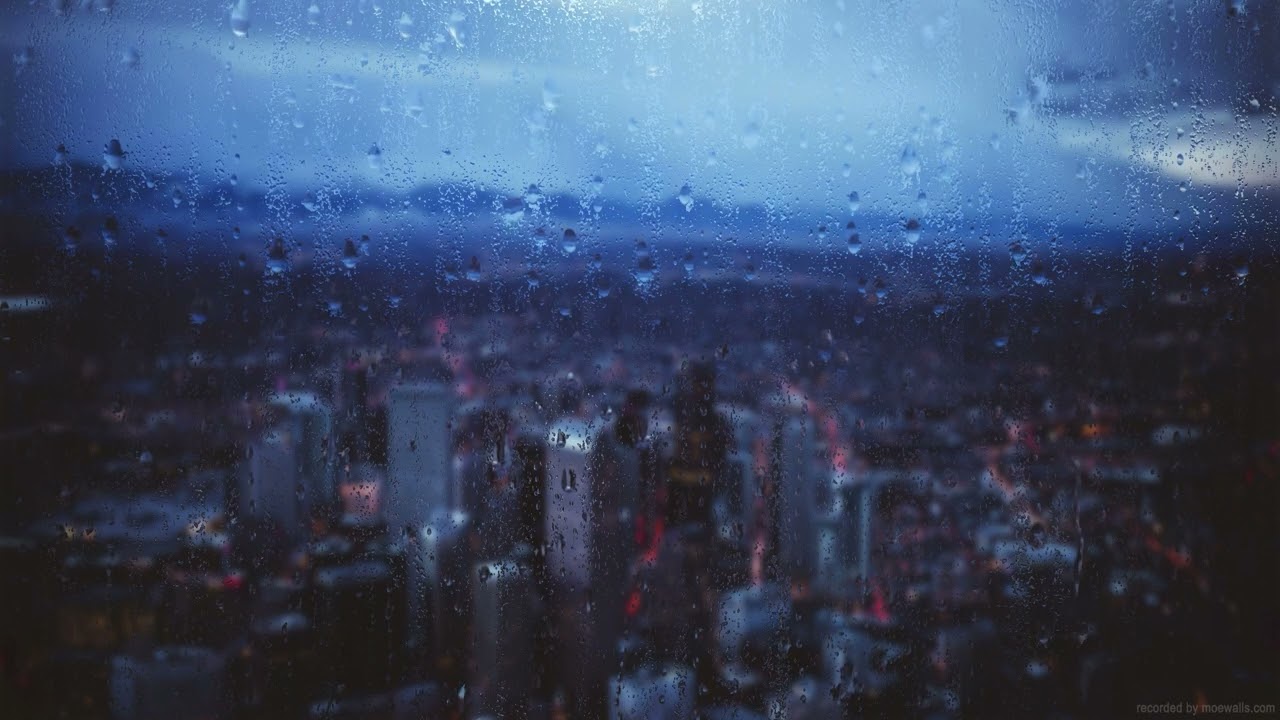 rain drops city moody (Free Live Wallpaper 4K For PC)