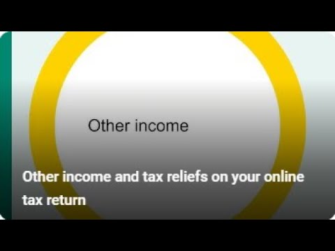 Other income and tax reliefs on your online tax return