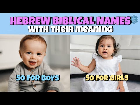 100 Hebrew Biblical Names for baby boy and girl with meaning from A-Z