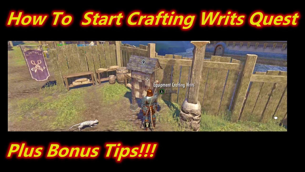 How to Start Crafting Writs Quest in ESO!