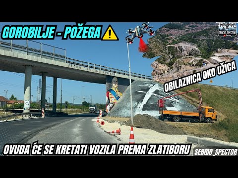 Kako sa nove deonice Autoputa Pakovraće-Požega ka Zlatiboru, Obilaznica oko Užica #milosveliki