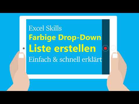 Excel: DropDown Liste erstellen mit wechselnden Farben [Tutorial Auswahlfeld Bedingte Formatierung]
