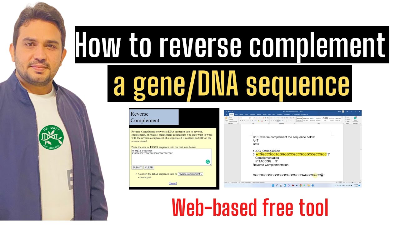 How to reverse complement a gene sequence?