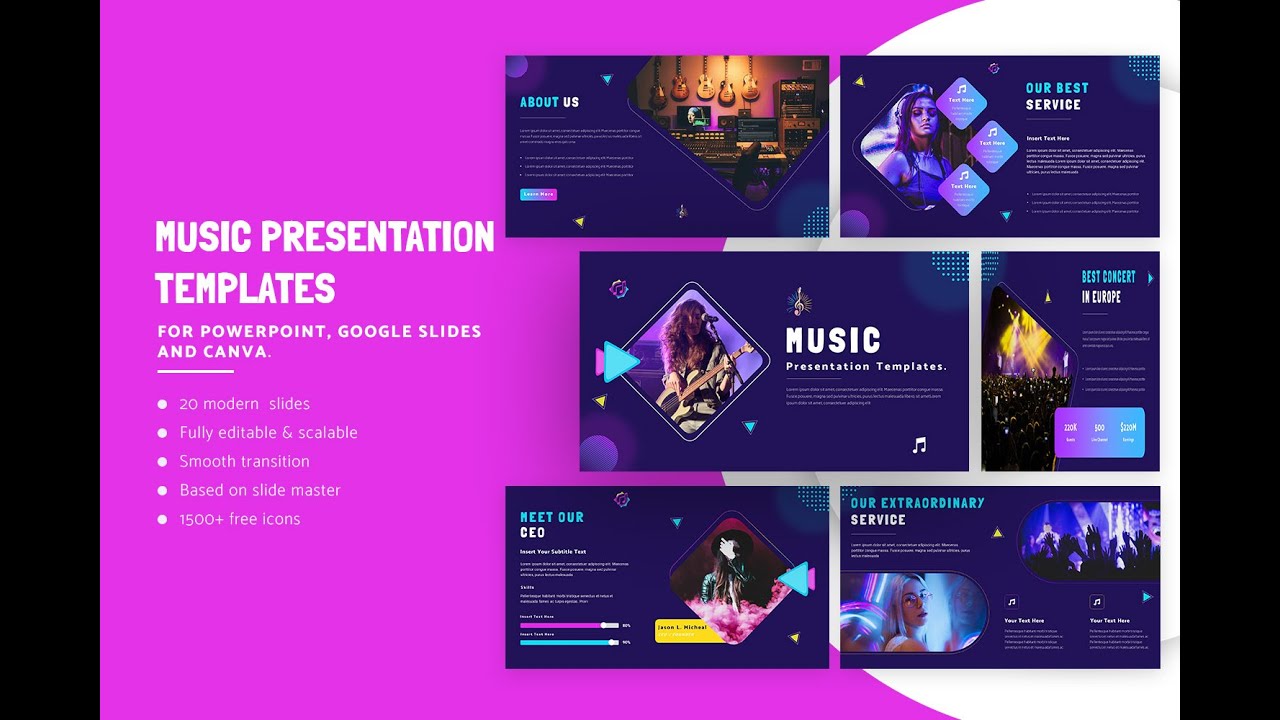 Free Music Presentation Template