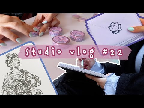 Studio Vlog 22 🌷 artsy Paris trip, first Patreon Melon mail & cosy vibes!