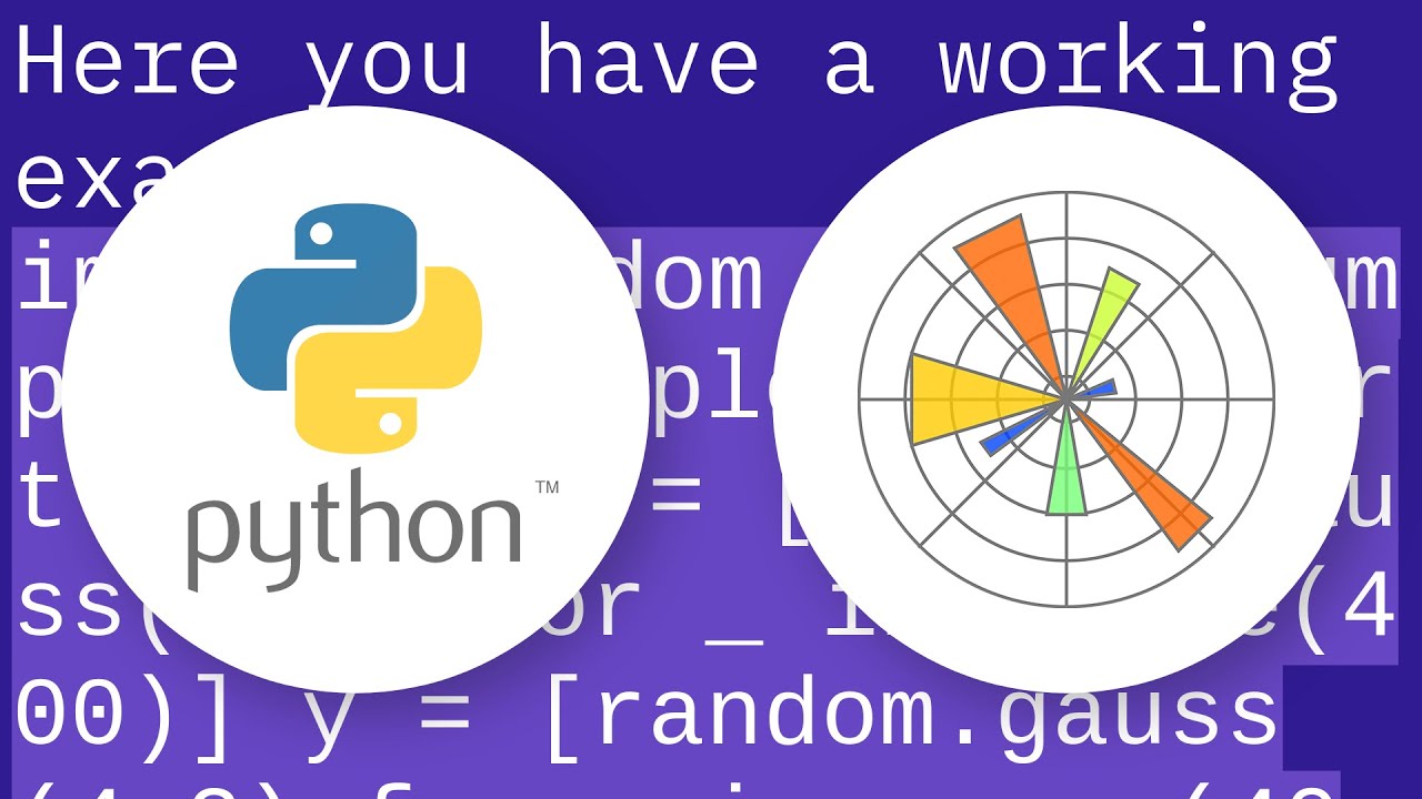 Plot two histograms on single chart with matplotlib