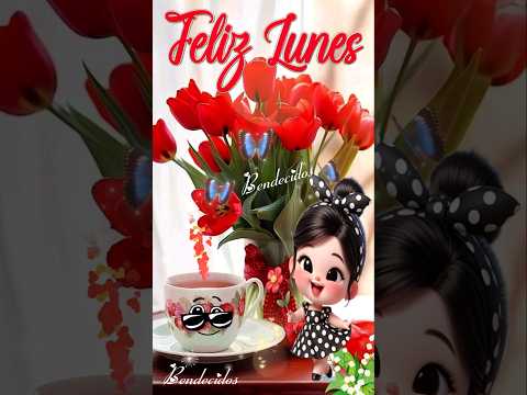 FELIZ LUNES 🌹☕MENSAJE DE BUENOS DIAS #buenosdias