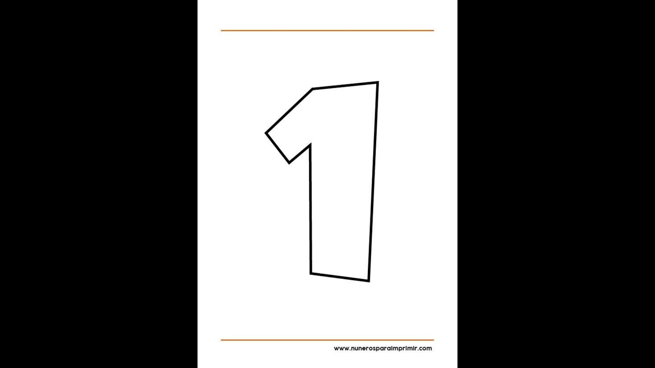 NUMERO 1 PARA IMPRIMIR - PLANTILLAS