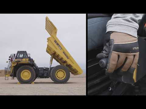 Komatsu HD785-8 cab controls