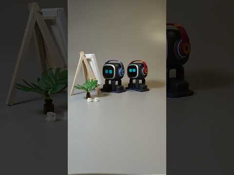 EMO AI Paiting #airobot #chatgpt #livingairobot #desktoppet #speaker