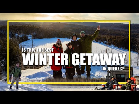Did we just find the BEST winter getaway in Quebec? Just an hour from Montreal!