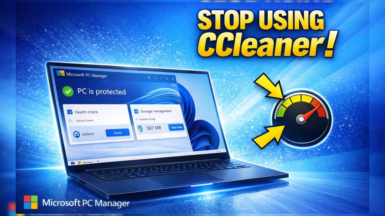 Microsoft PC Manager: Full Tutorial & Setup (Best CCleaner Alternative)