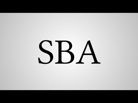 What Does "SBA" Stand For?