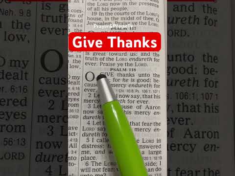 Give Thanks unto the Lord/ Psalm 118:1 #thanks