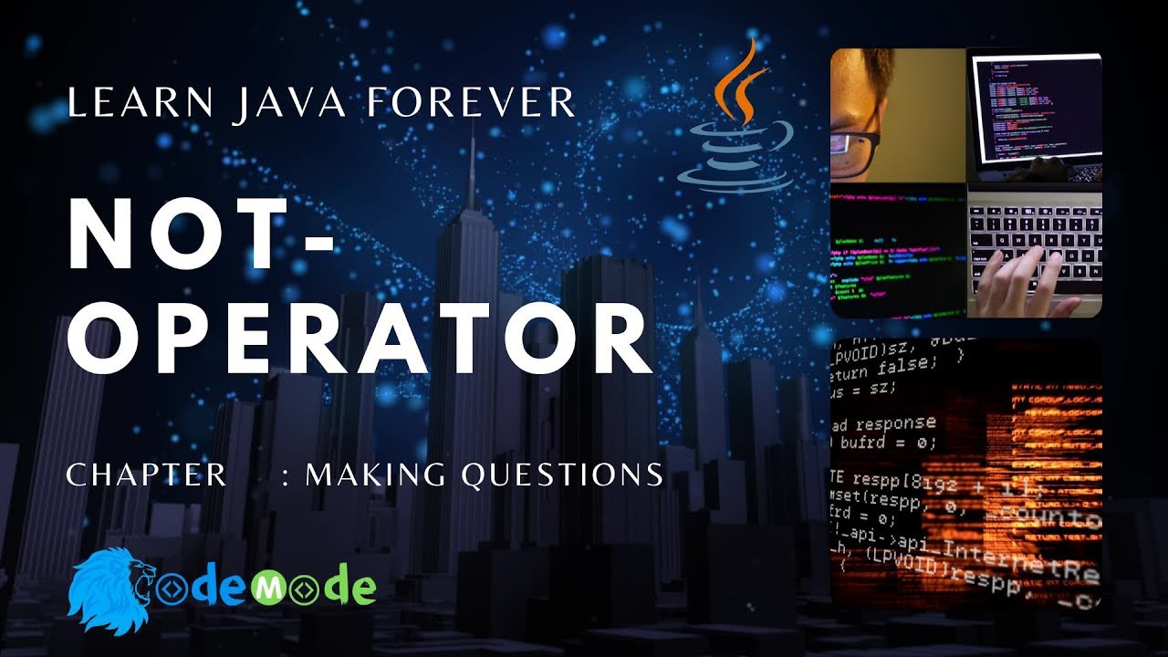 Not Operator in Java | how to use not operator in Java
