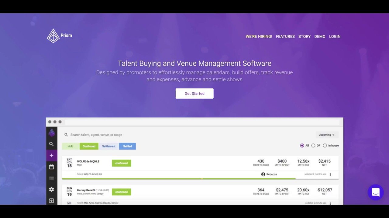Prism.fm Feature: Event Templates