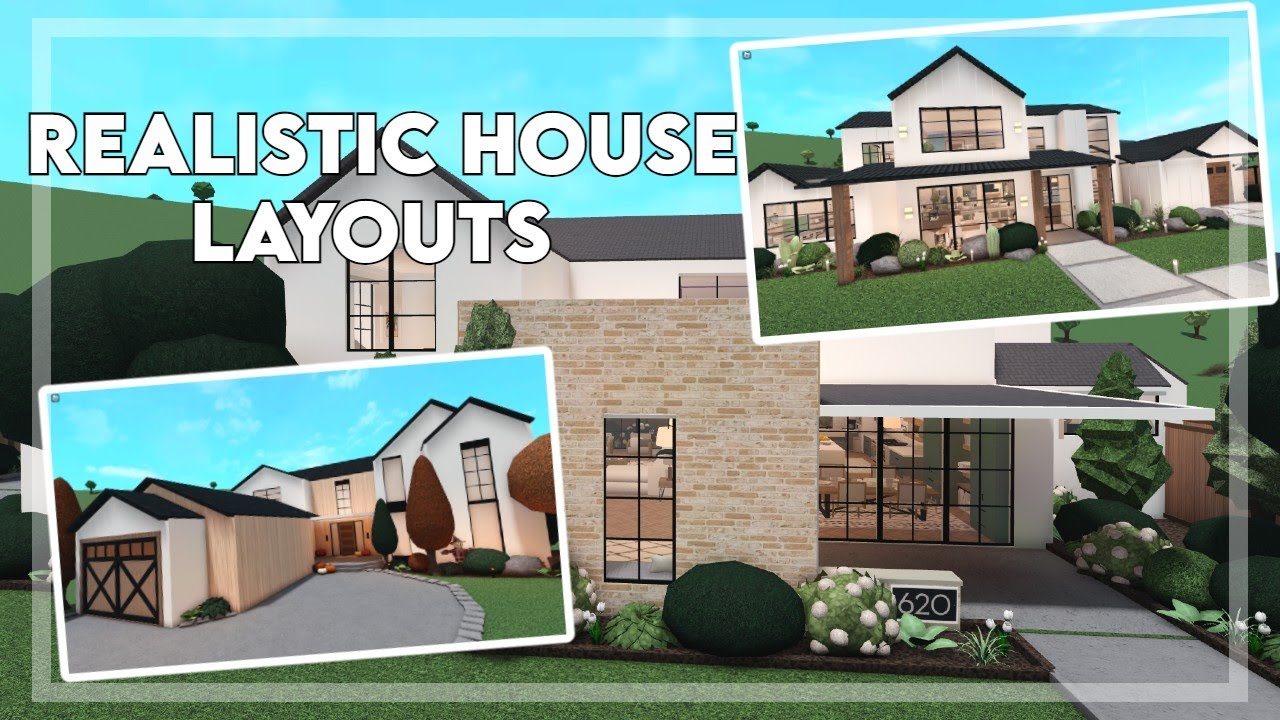 3 OF MY REALISTIC HOUSE LAYOUTS FOR BLOXBURG | Roblox Video |