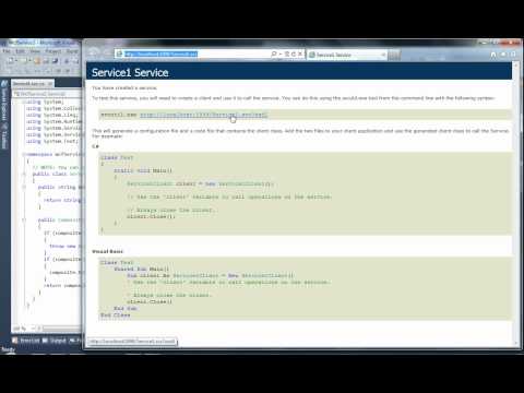 Use WCF Test Client to test WCF Service Application | Chanmingman's Blog