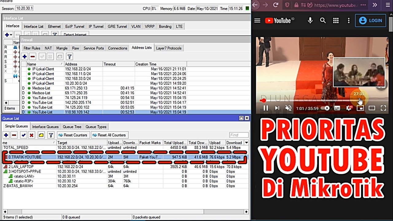Split YouTube Traffic | Mikrotik Prioritizes Video Streaming