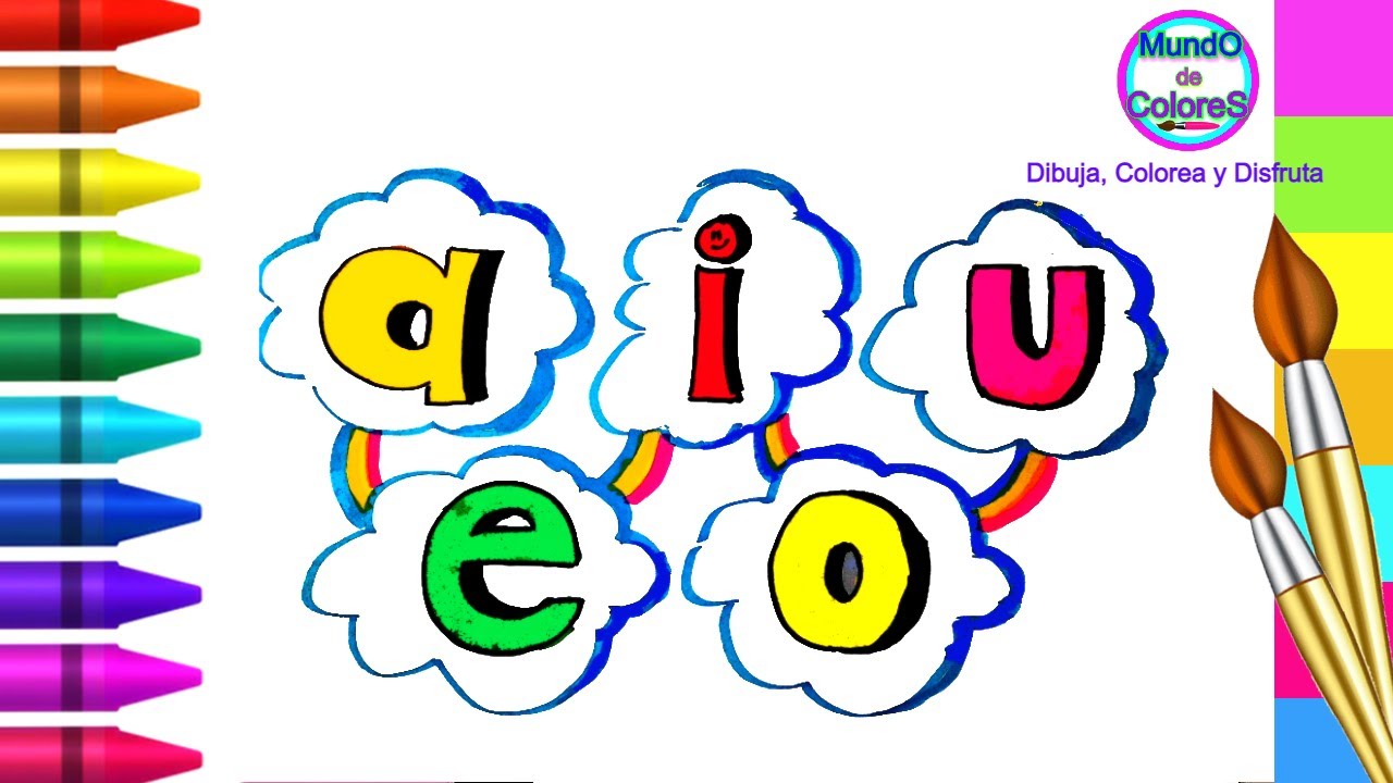 🎨👀Vamos a dibujar y colorear las vocales/Learn to Draw and Color the Vowels