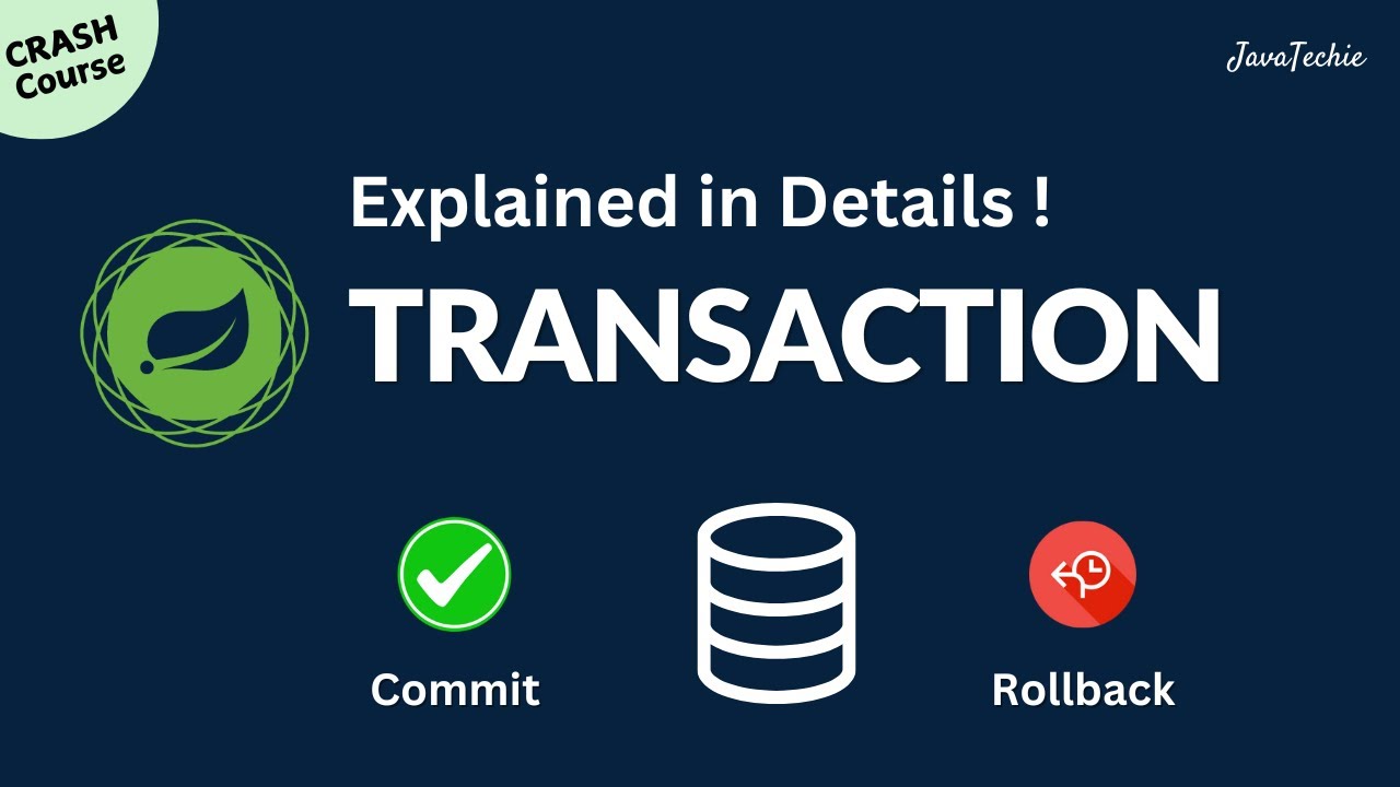 Spring Transaction Management : End-to-End Guide 🚀 | Real-Time Use Case | @Javatechie