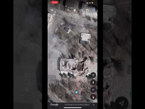 Ukraine war on google maps