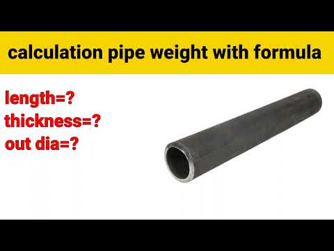 How to calculate the weight of cs pipe with formula || new formula for weight Calculation of pipe